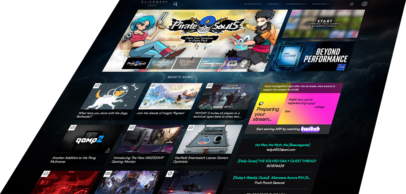 Alienware Arena Reports